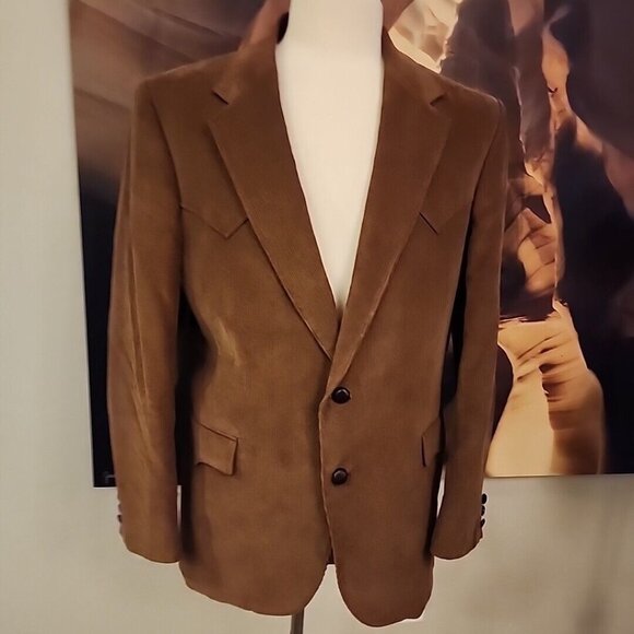 Circle S | Suits & Blazers | Circle S Mens 42r Brown Western Corduroy ...
